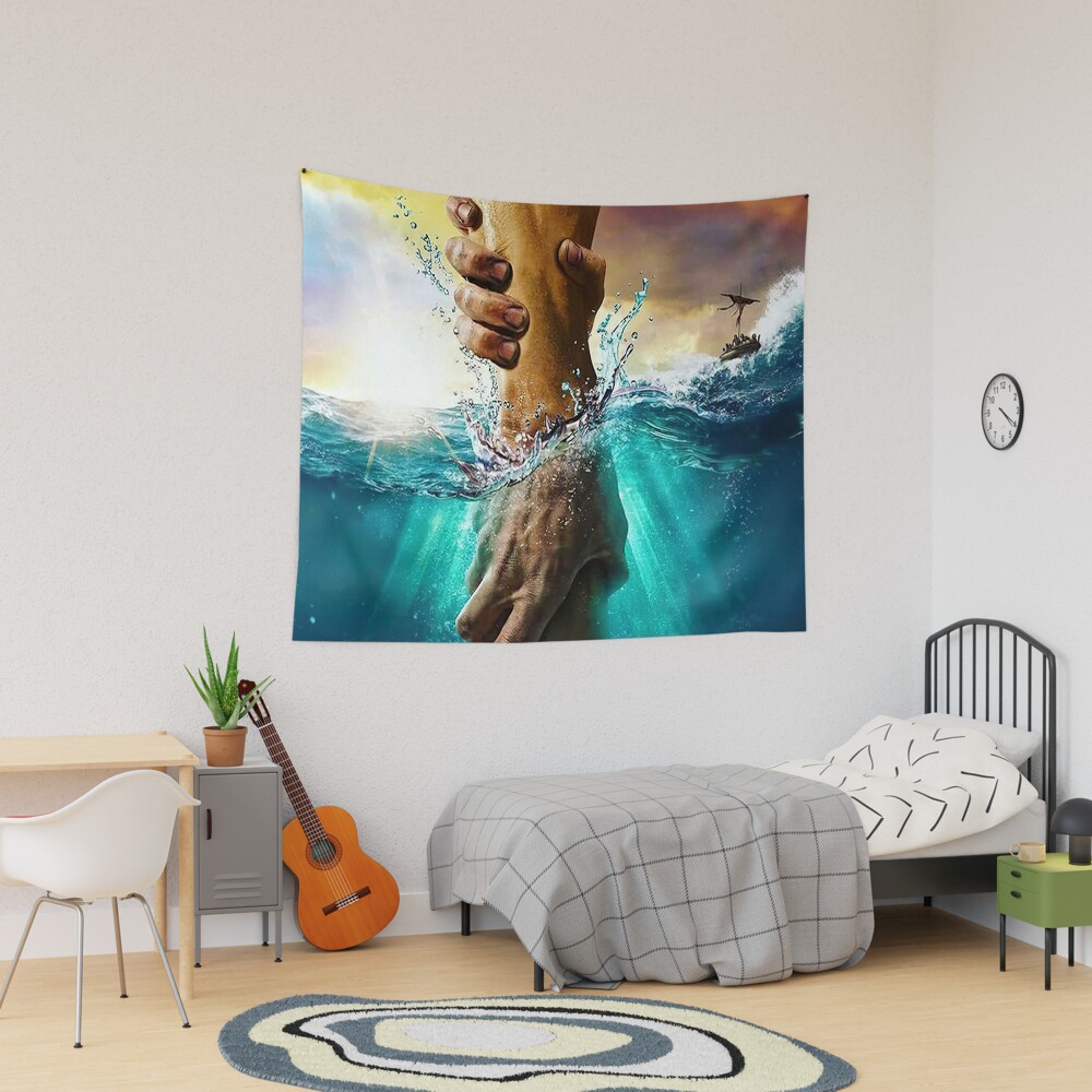 "Jesus Saving Us" Poster for Sale by JaelynnDyverson | Redbubble