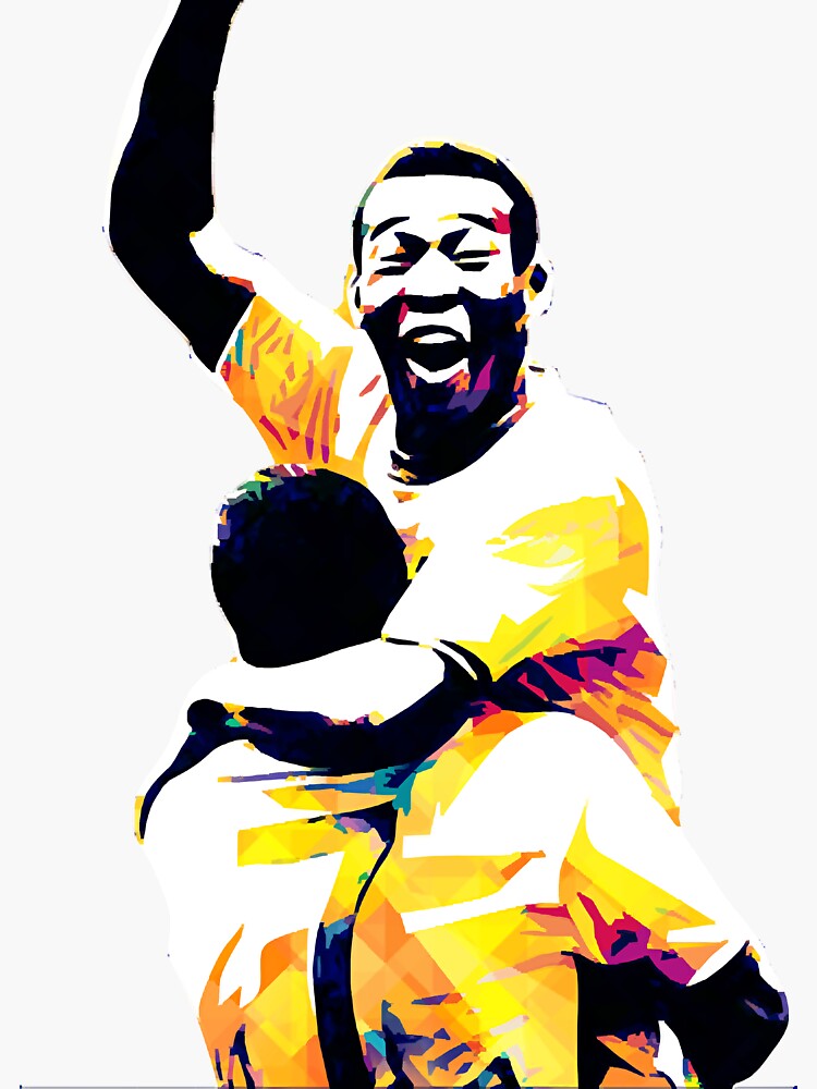"Pele Pop Art " Sticker for Sale by AngelGill37354 | Redbubble