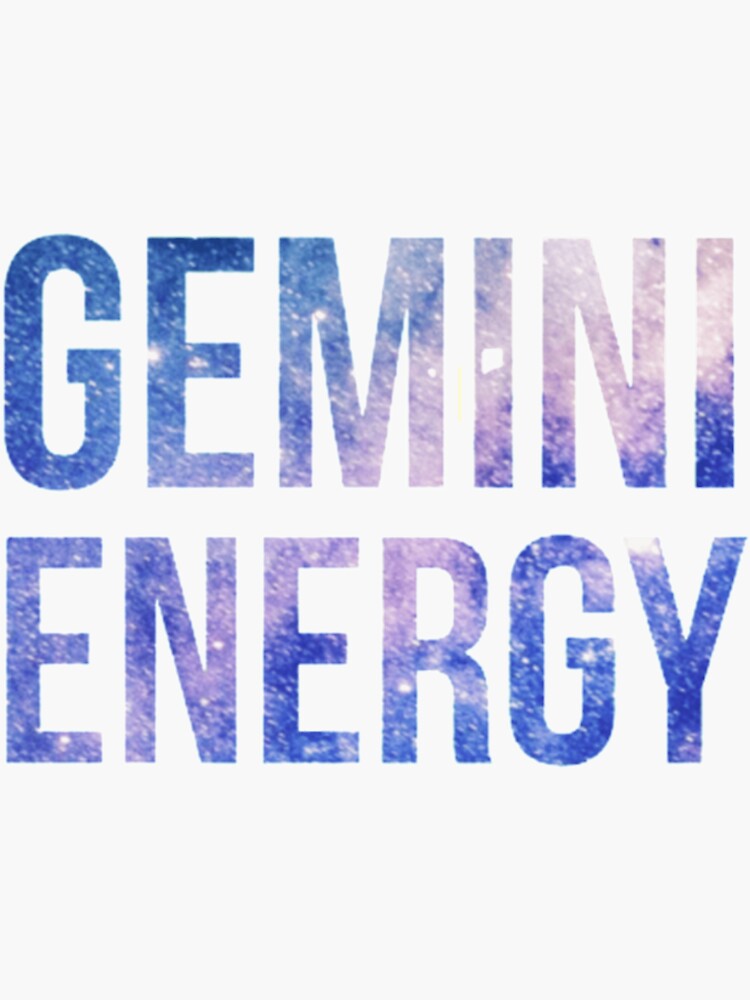 "Gemini energy - gemini zodiac sign. Classic ." Sticker by strohmjwlube ...