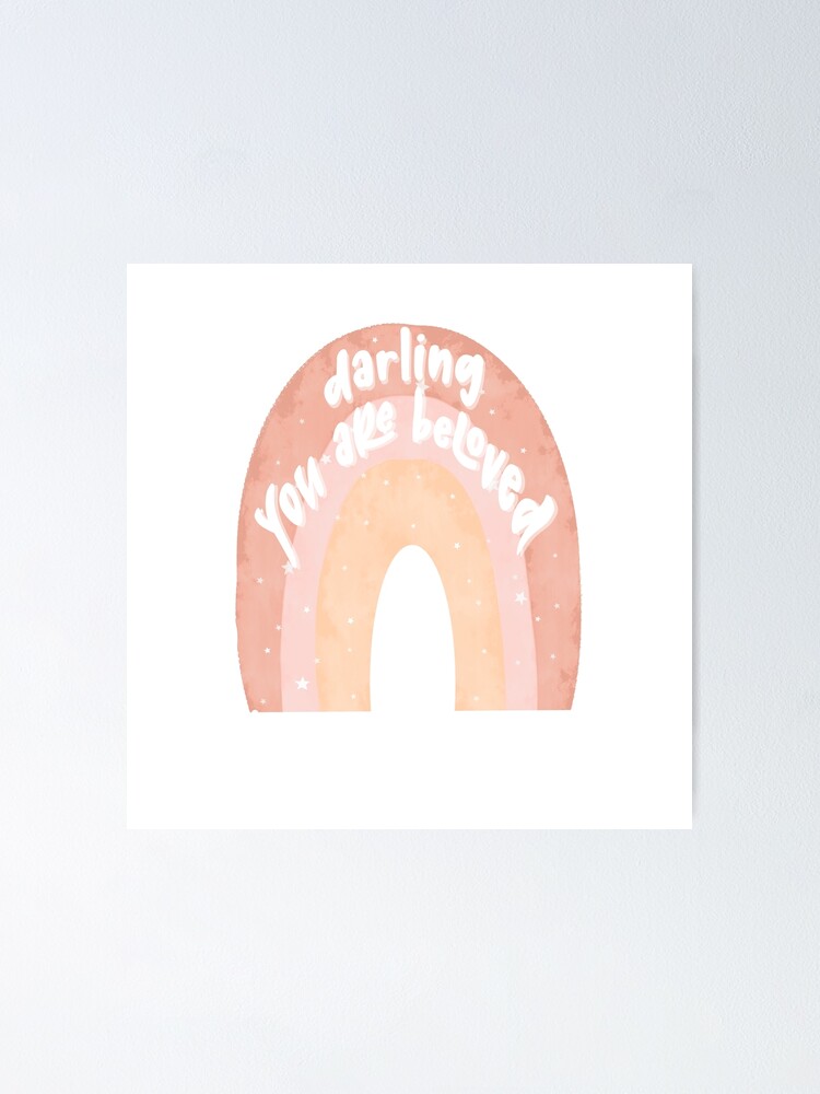 "Darling Beloved Boho Rainbow" Poster for Sale by brezymcfezy | Redbubble