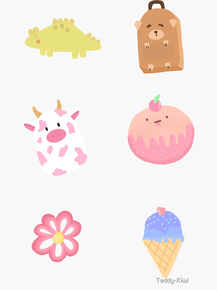 "Cute things" Sticker by Teddy-Kiwi | Redbubble