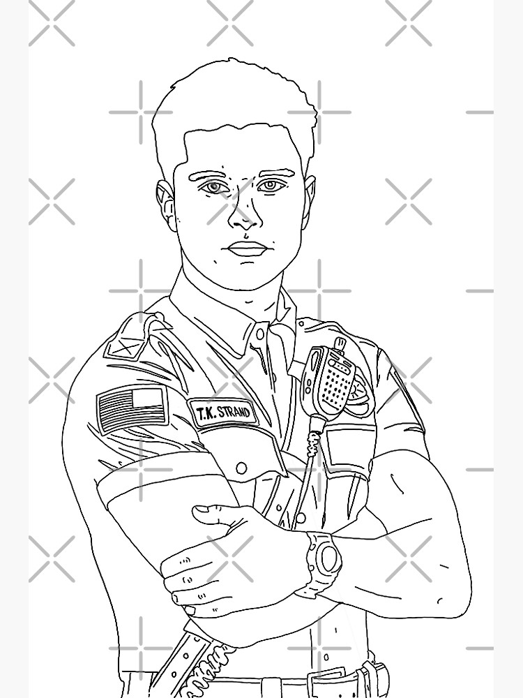 "Firefighter TK Strand" Sticker by maddiemak96 | Redbubble