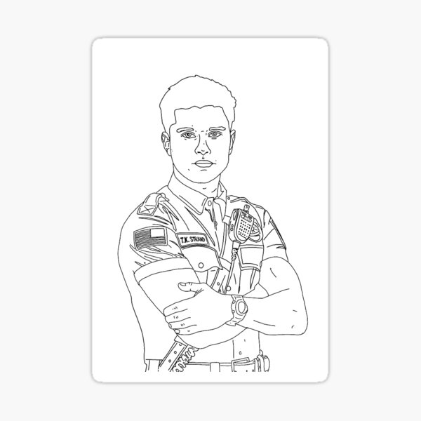 "Firefighter TK Strand" Sticker by maddiemak96 | Redbubble
