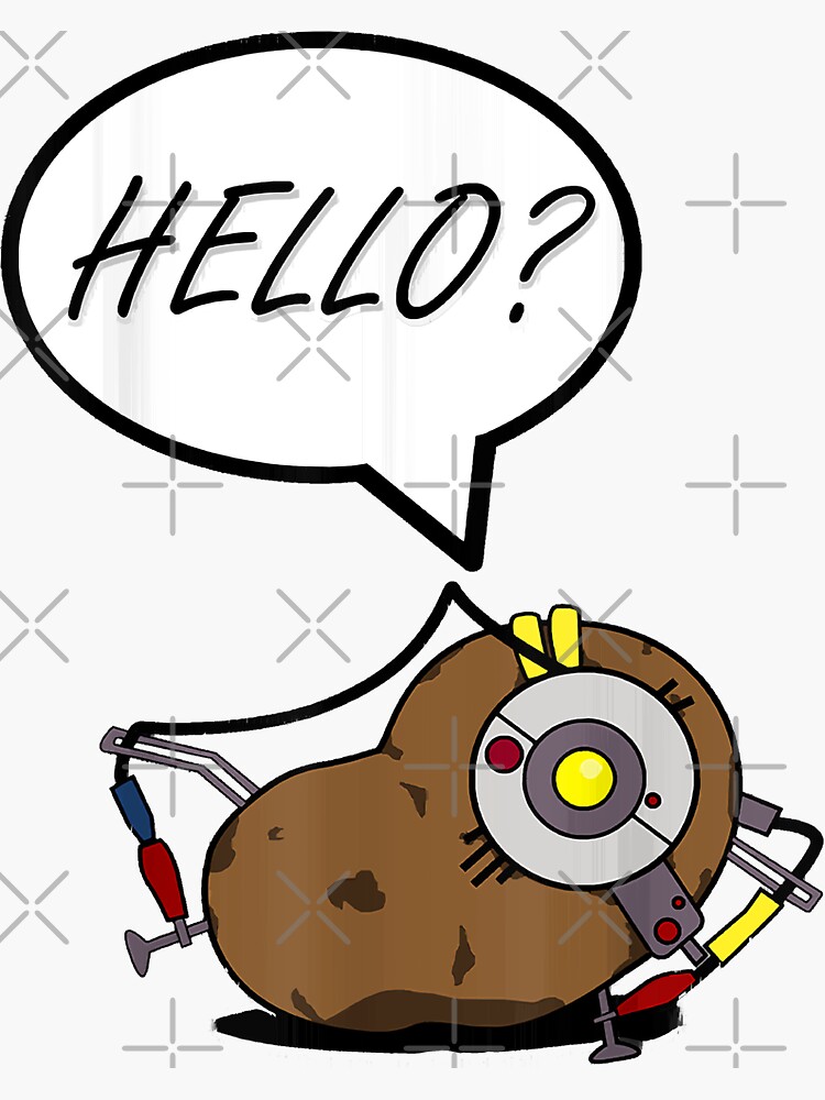 "PORTAL - Potato" Sticker by BrettPorter2612 | Redbubble