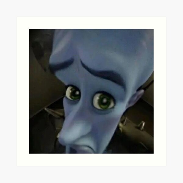 "Megamind No meme" Art Print for Sale by Lamau | Redbubble