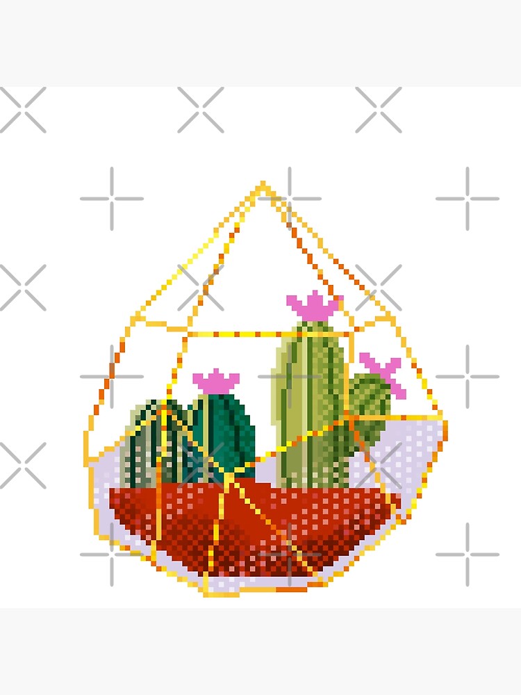 "Succulent pixel art cute" Art Print for Sale by Soft-Maiot | Redbubble