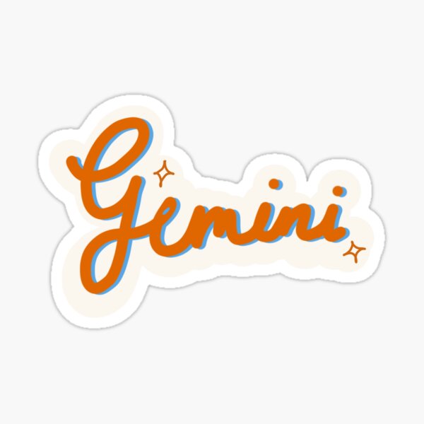 "Gemini" Sticker by Caliedit | Redbubble