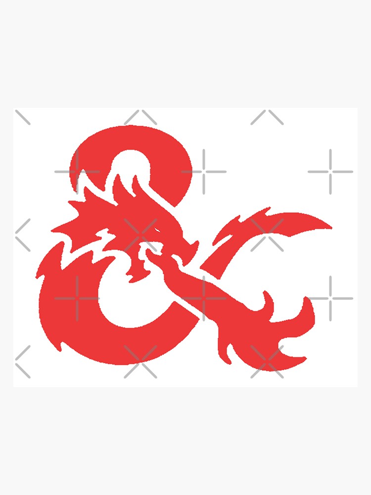 "DND LOGO RED " Sticker by dndconcepts | Redbubble