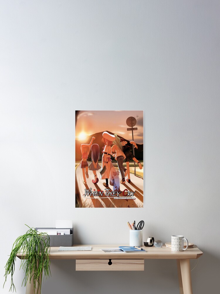 "Higurashi: When They Cry - poster" Poster for Sale by BaryonyxStore ...