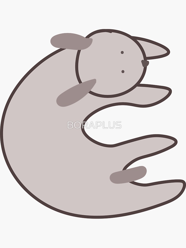 "a drooping dog" Sticker for Sale by BORAPLUS | Redbubble