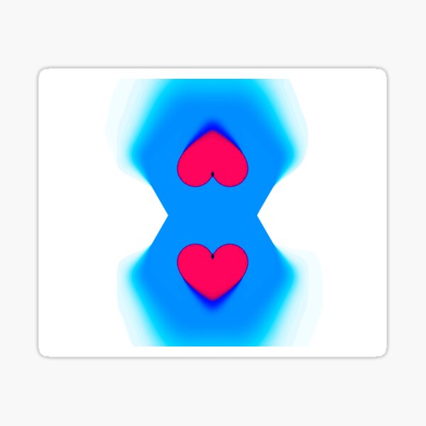 "separated hearts" Sticker by TIKI-MIKI | Redbubble