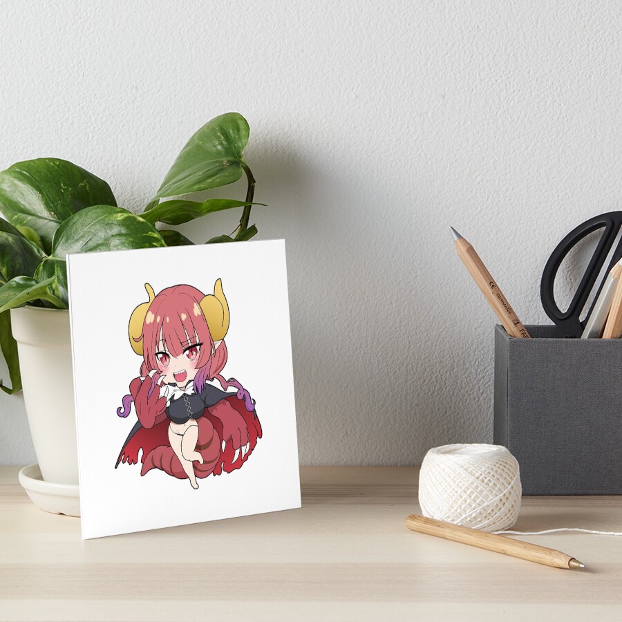 "Maid Dragon Ilulu Chibi" Art Board Print for Sale by ChibiCheems ...