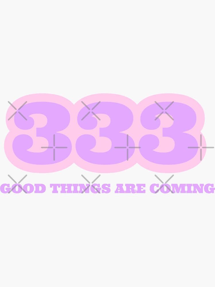 "Angel Number 333 II" Sticker for Sale by venusbyliv | Redbubble