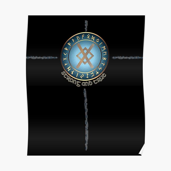 Póster «Lanza vikinga de Odín (Gungnir) Símbolo clásico.» de ...