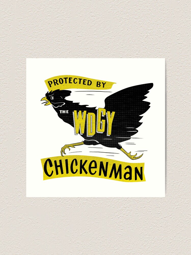 "Defunct Chickenman of St.Paul, MN Radio Logo" Art Print for Sale by ...
