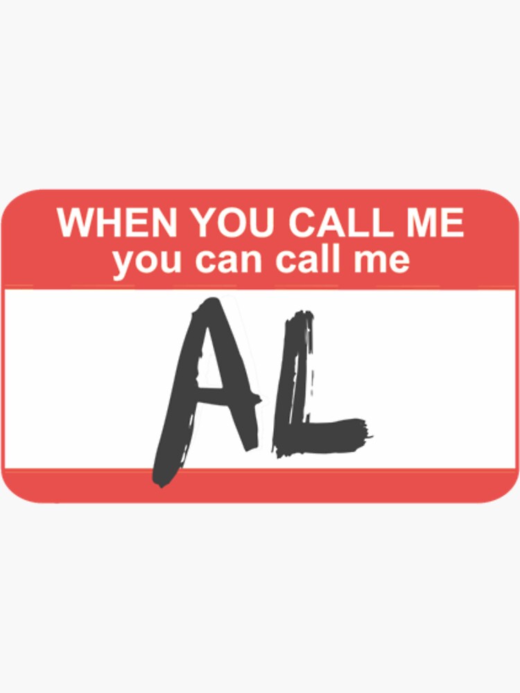 "You Can Call Me Al" Sticker by ConThayTRVB | Redbubble