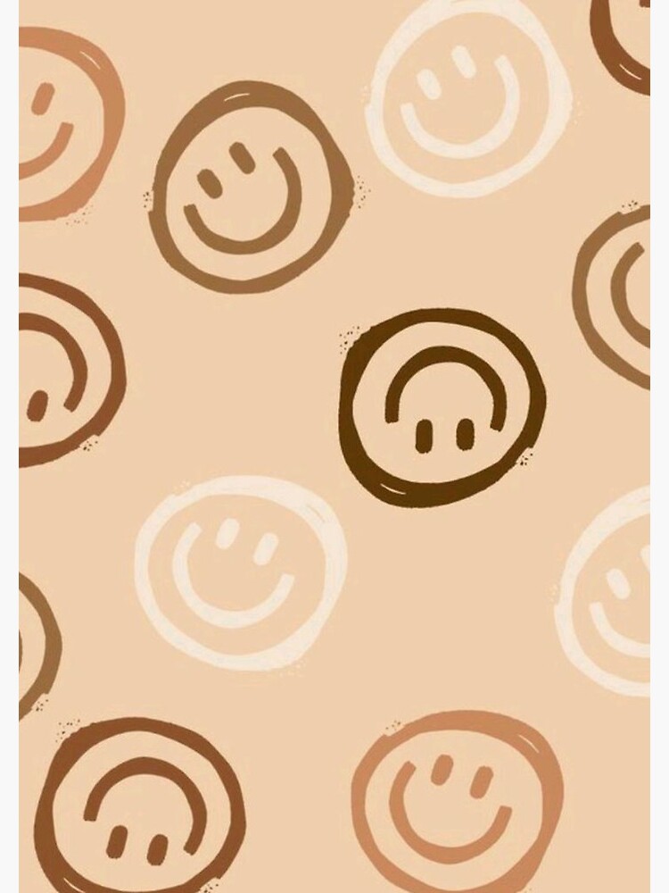 "Brown smiley face" Spiral Notebook for Sale by Teenmood | Redbubble