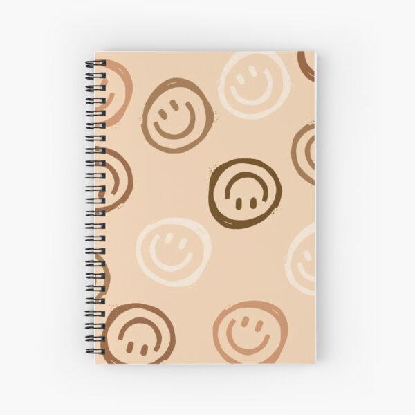"Brown smiley face" Spiral Notebook for Sale by Teenmood | Redbubble