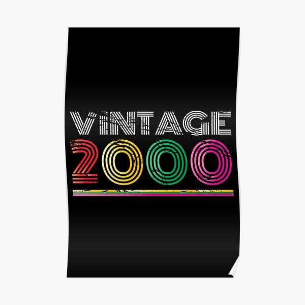 "Vintage 2000" Poster for Sale by jain-ravi002 | Redbubble