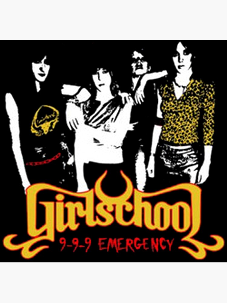 "GIRLSCHOOL - BEST SELLER" Poster for Sale by hahansaba | Redbubble