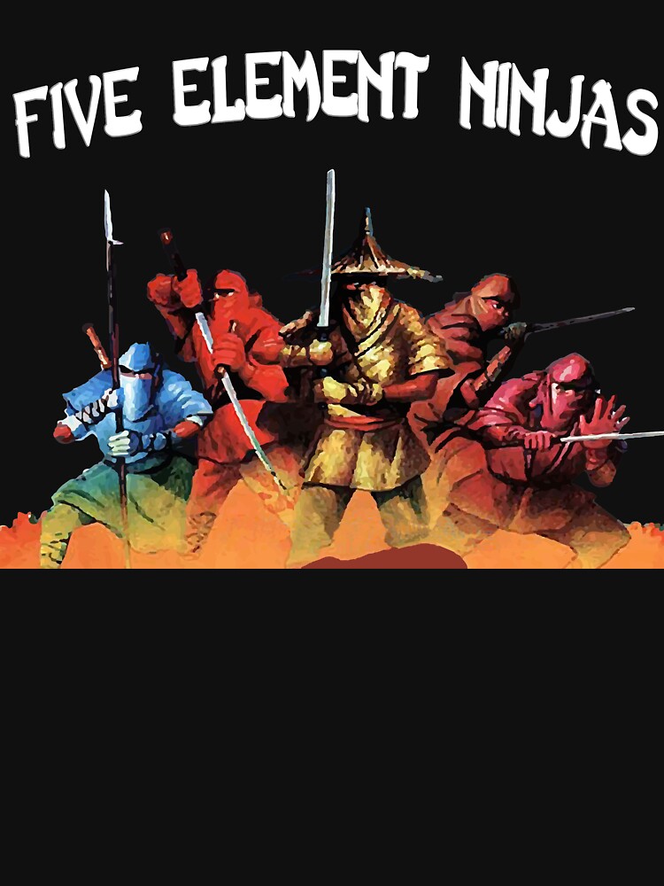 "Five Element Ninjas" T-shirt for Sale by mugenjyaj | Redbubble | five ...