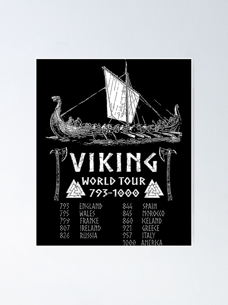 "Viking world tour Viking History Classic ." Poster for Sale by ...