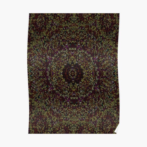 "ASCII Cyber Mandala Art" Poster for Sale by DoublePlusGoods | Redbubble