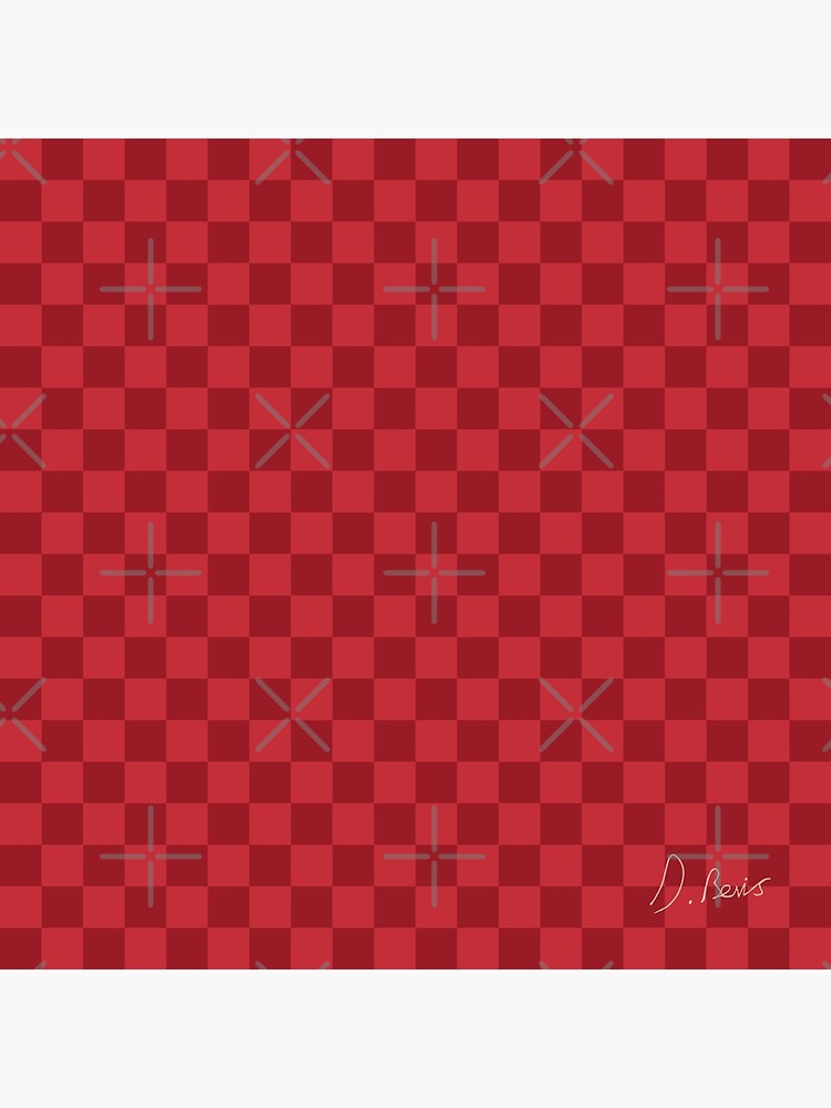 "Checkerboard Pattern ~ Knuckles Red Palette " Poster for Sale by ...