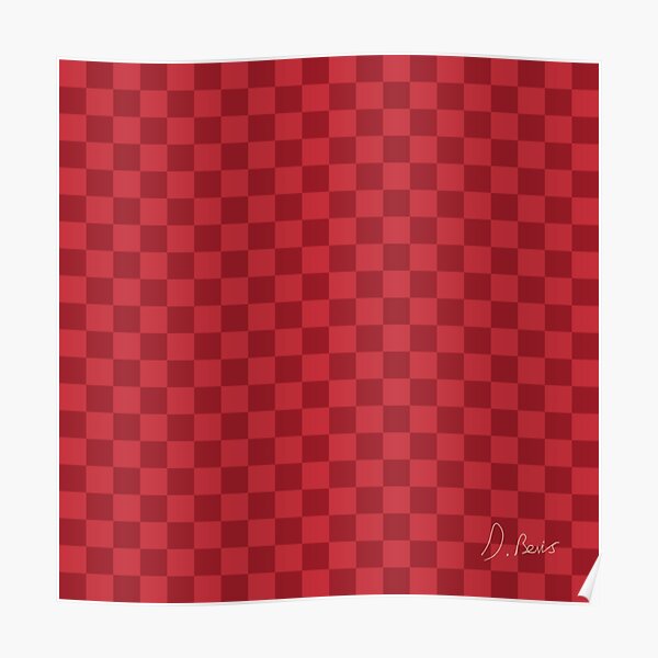 "Checkerboard Pattern ~ Knuckles Red Palette " Poster for Sale by ...