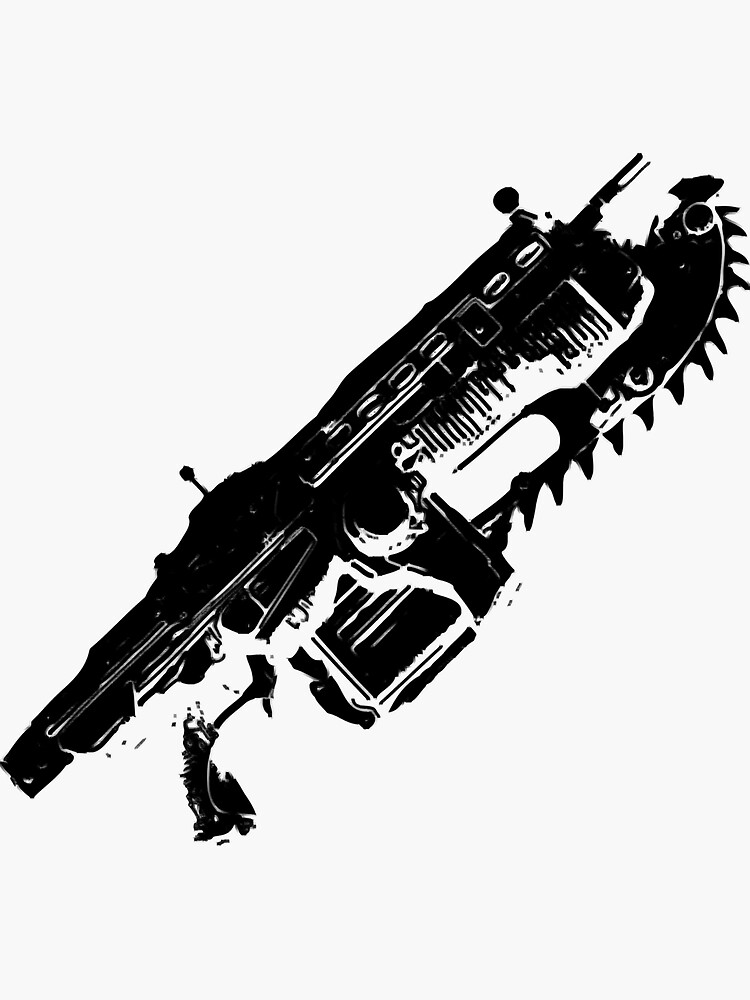 "Gears of war lancer" Sticker for Sale by AlabaThilo | Redbubble