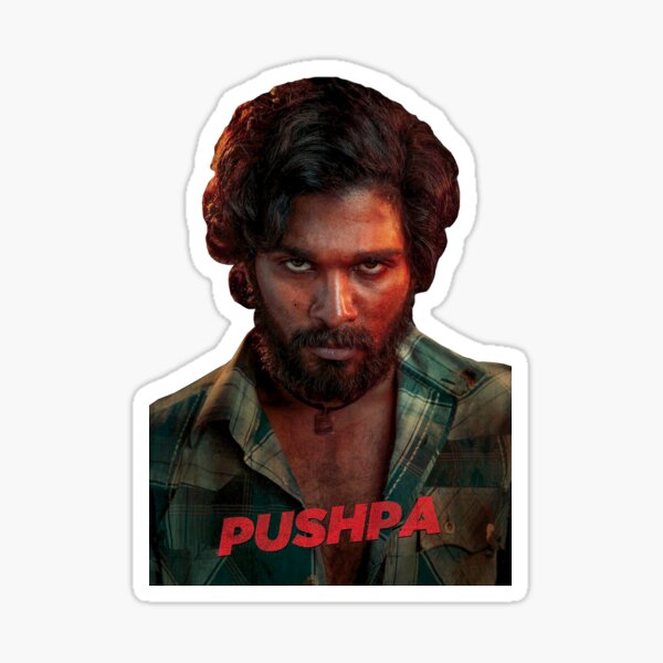 "Pushpa Wallpaper HD Poster" Sticker by Palash-20 | Redbubble
