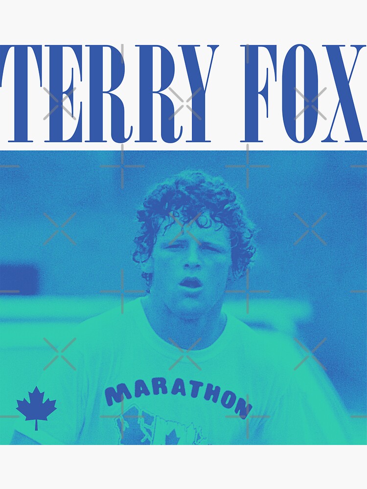 "Terry Fox" Sticker by KakungElhasief | Redbubble