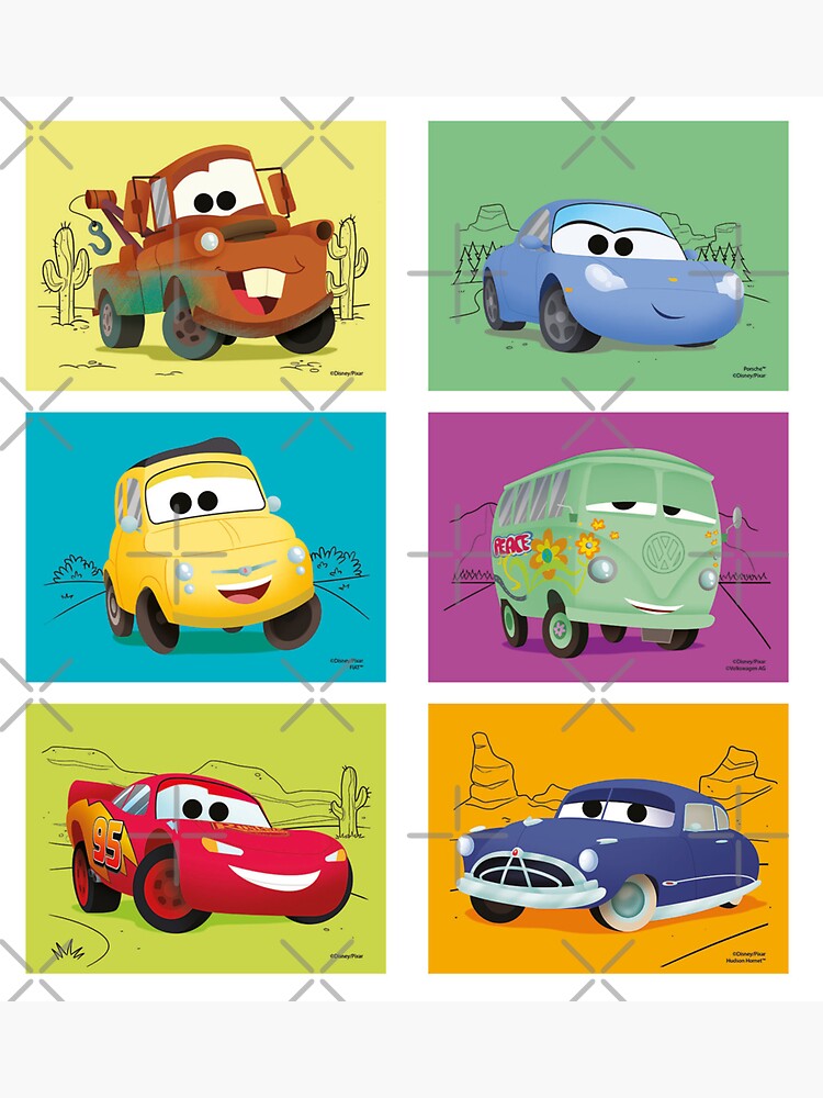"Cars movie" Sticker by morallaura | Redbubble