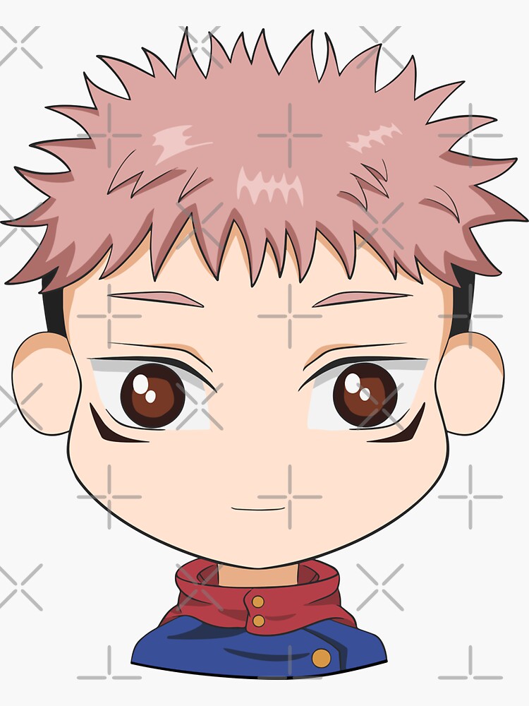 "Itadori Yuji Chibi " Sticker for Sale by itsursa | Redbubble