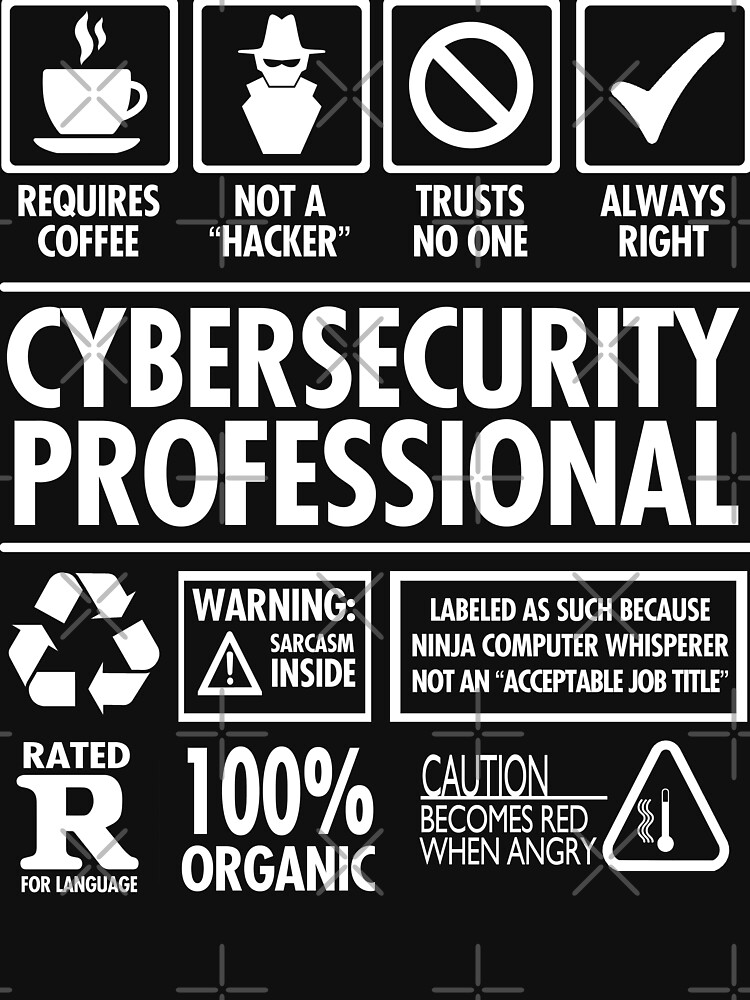 "Cybersecurity Not A Hacker Funny" Essential T-Shirt for Sale by ...
