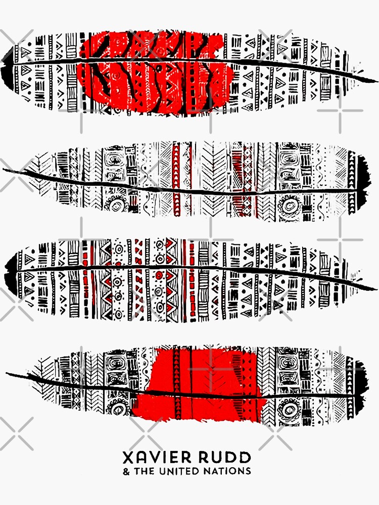 "Xavier Rudd United Nations Classic Tshirt" Sticker by denisiri | Redbubble