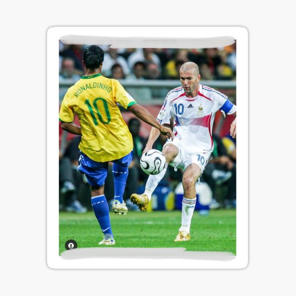 "Ronaldinho & Zidane" Sticker for Sale by Kosmet1389 | Redbubble