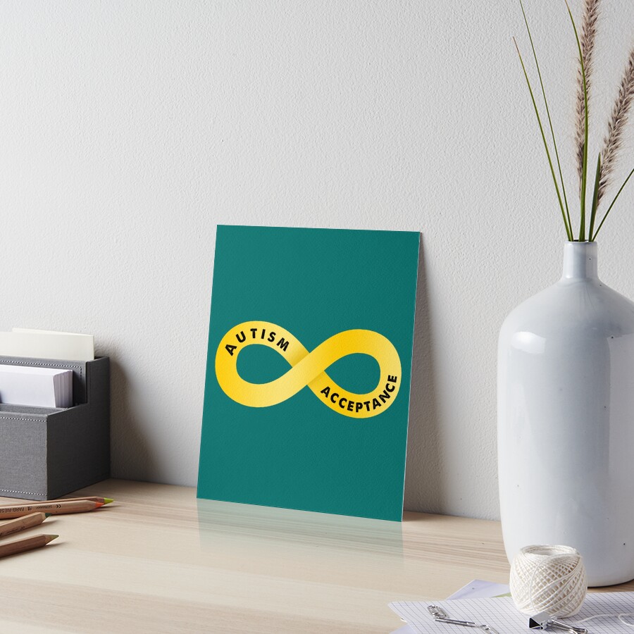 "Gold Infinity Symbol For Autism " Art Board Print by kimberlyhicks ...