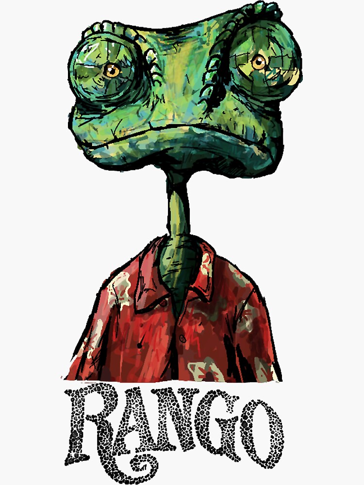 "lizard Rango" Sticker by Jenna0Edwards | Redbubble