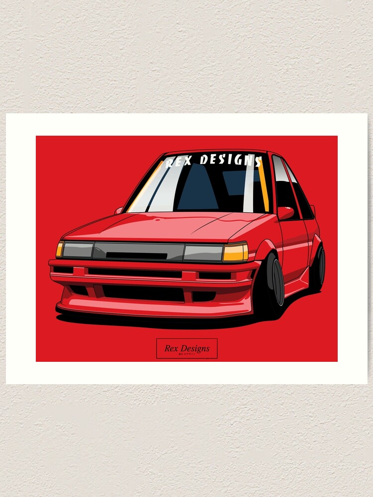 "Toyota Corolla AE86 Levin Shakotan" Art Print for Sale by RexDesigns ...