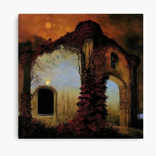 "Beksinski - Untitled (AA78),Painting by Zdzislaw Beksinski,No.2 ...