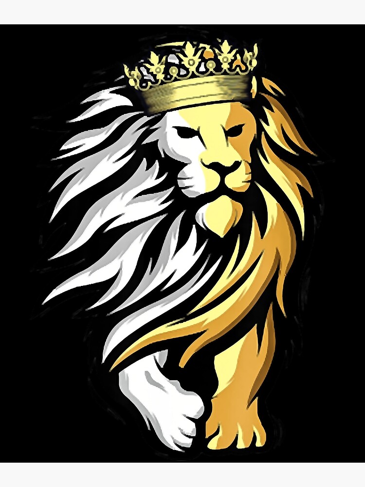 Póster «Rey de la jungla León Bestia salvaje León poderoso» de ...