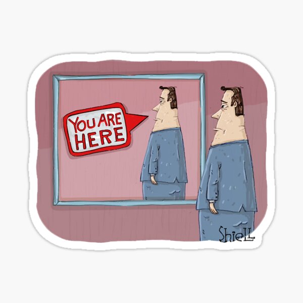 "You Are Here " Sticker by AmandaMcd24828 | Redbubble