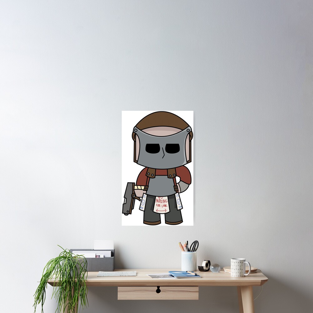"Rust Character in full gear!" Poster for Sale by mrhill3232 | Redbubble