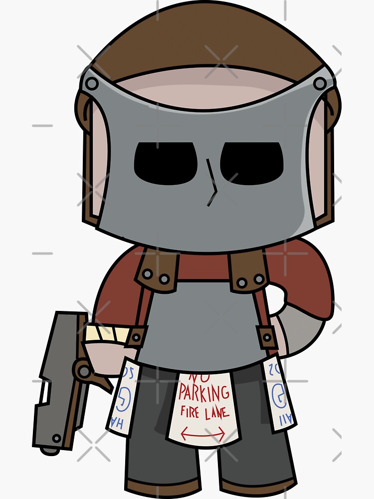 "Rust Character in full gear!" Sticker for Sale by mrhill3232 | Redbubble