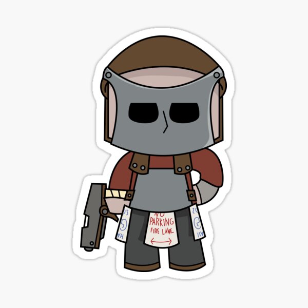 "Rust Character in full gear!" Sticker for Sale by mrhill3232 | Redbubble