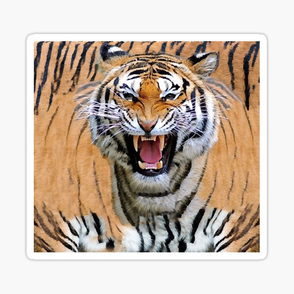 "Tiger Mask Posters and Art Prints" Sticker by BobbyJack65527 | Redbubble