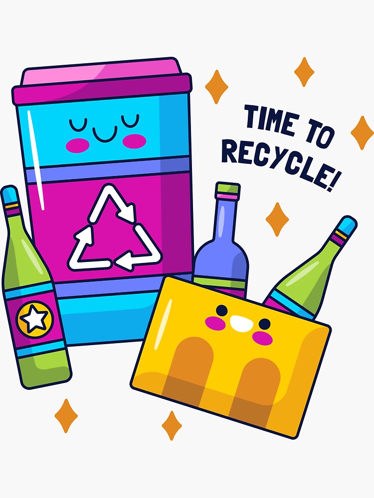 "Recycle Plastic" Sticker by NestaReign | Redbubble