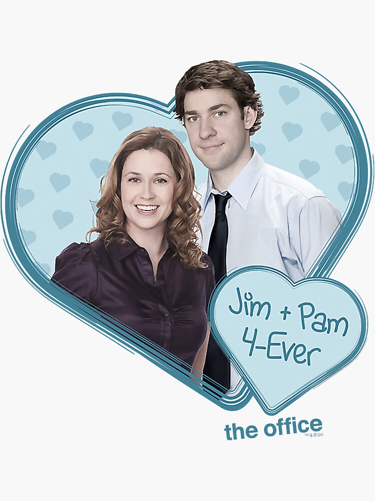 "The Office Jim and Pam Forever Standard" Sticker by FidelmaAnder ...