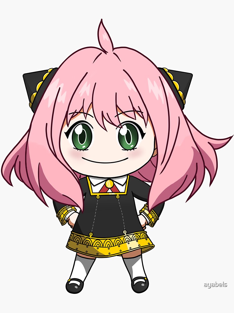 "SPY x FAMILY: Anya Forger Chibi" Sticker by ayabels | Redbubble